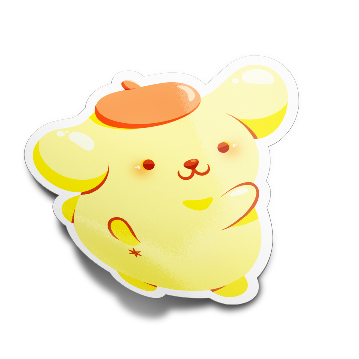 Yellow Dog Full Body Sticker – Anime Spirit Shop